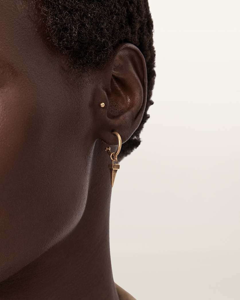 Laio Spike Metal Earrings WARM BRASS | ALLSAINTS FR